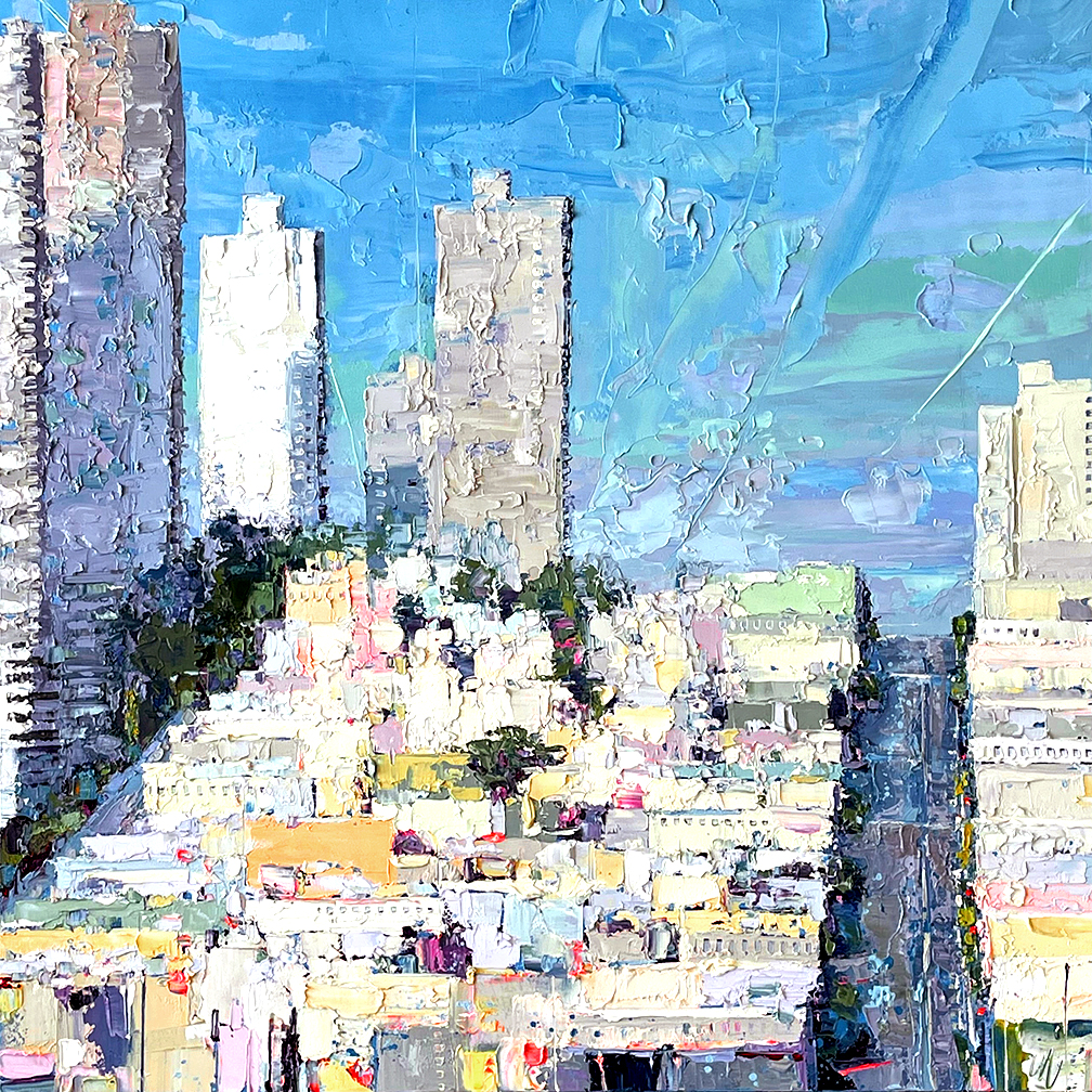 Carolyn Meyer, Artist, Abstracted urban landscape paintings, Santa ...